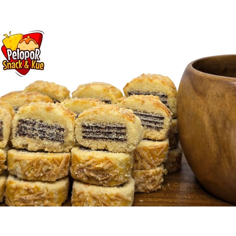 Jual kue wafer gulung keju/wafer roll/kue wafer/kue lebaran/kue enak ...