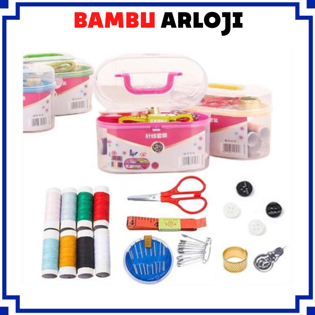 Jual BAJ Sewing Set Kit Peralatan Jahit Kotak Box Alat Menjahit Benang ...