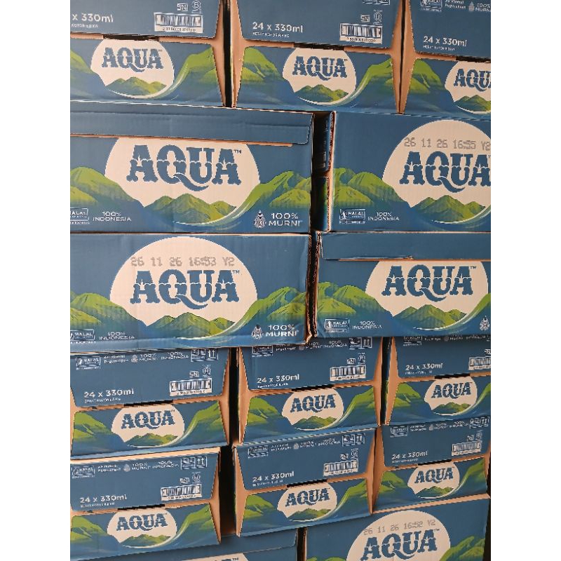 Jual AQUA 330ml 1 dus (24 botol) | Shopee Indonesia