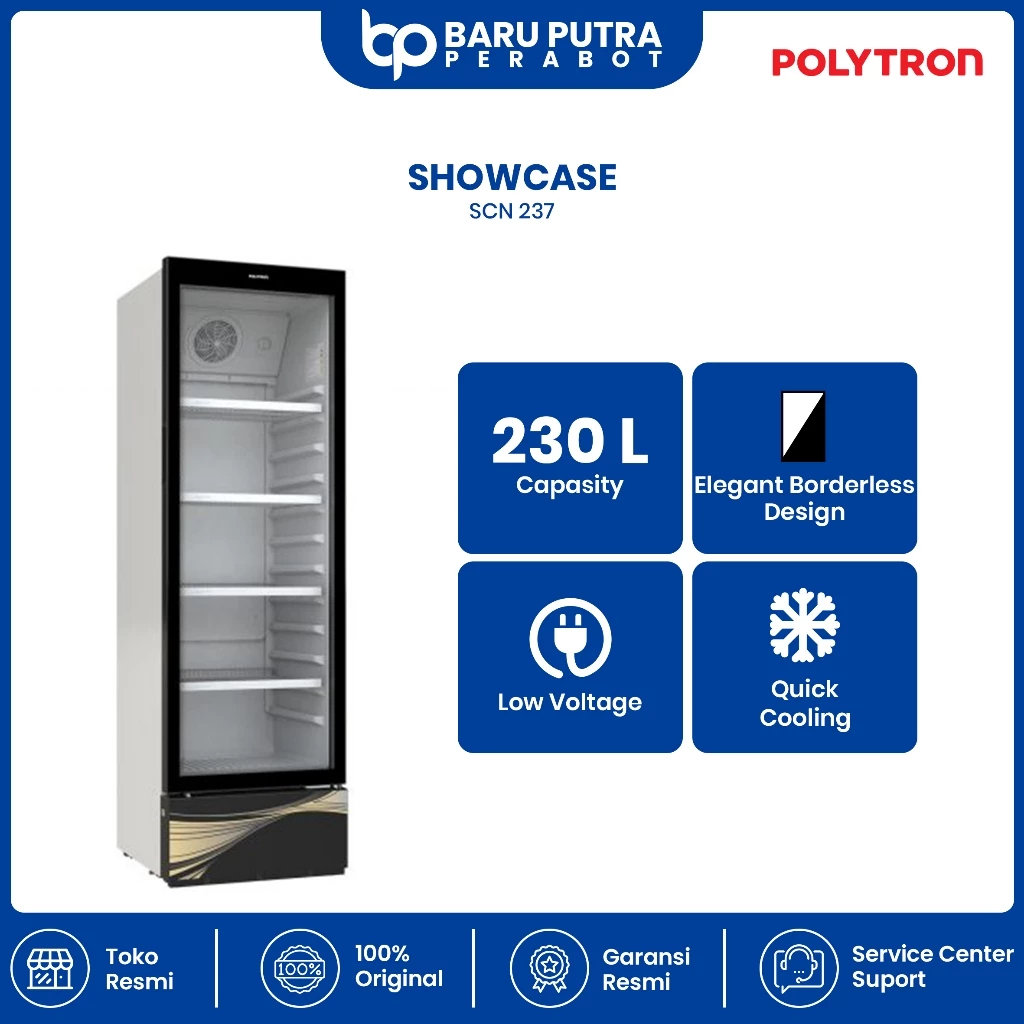 Jual POLYTRON SCN 237 - Showcase 230 Litre | Shopee Indonesia