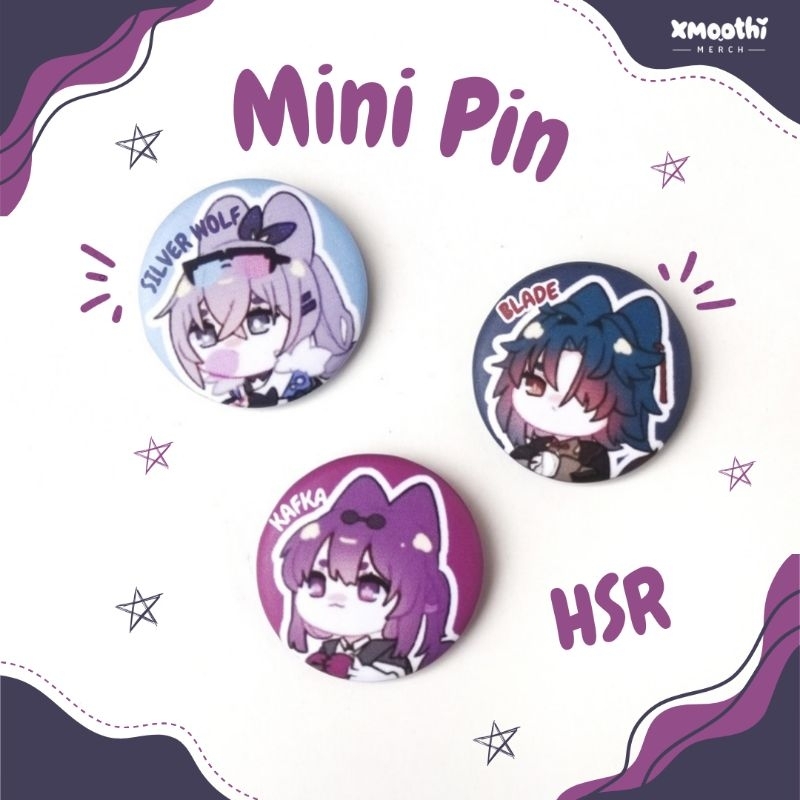 Jual HONKAI STAR RAIL MINI BUTTON PIN - KAFKA BLADE SILVER WOLF - ANIME ...