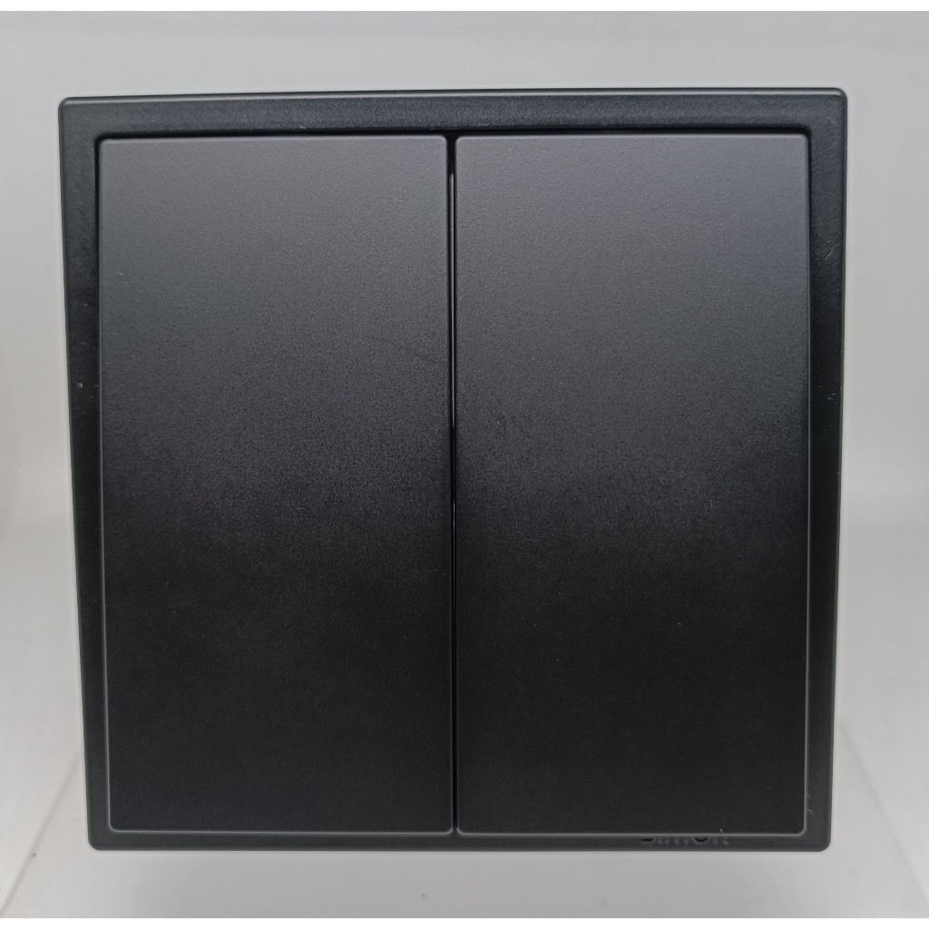 Jual SIMON I7 BLACK DOFF / MATT BLACK SAKLAR PUSH BUTTON SERI GANDA ...