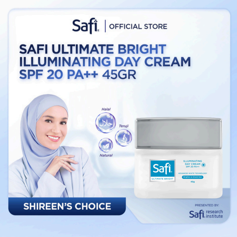 Jual SAFI - Ultimate Bright - Illuminating Day Cream SPF 20 PA++ 45 gr | Shopee Indonesia