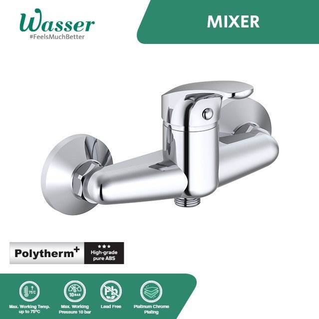 Jual Wasser Shower Mixer | MSW-P100 with PolyTherm+ Technology panas ...