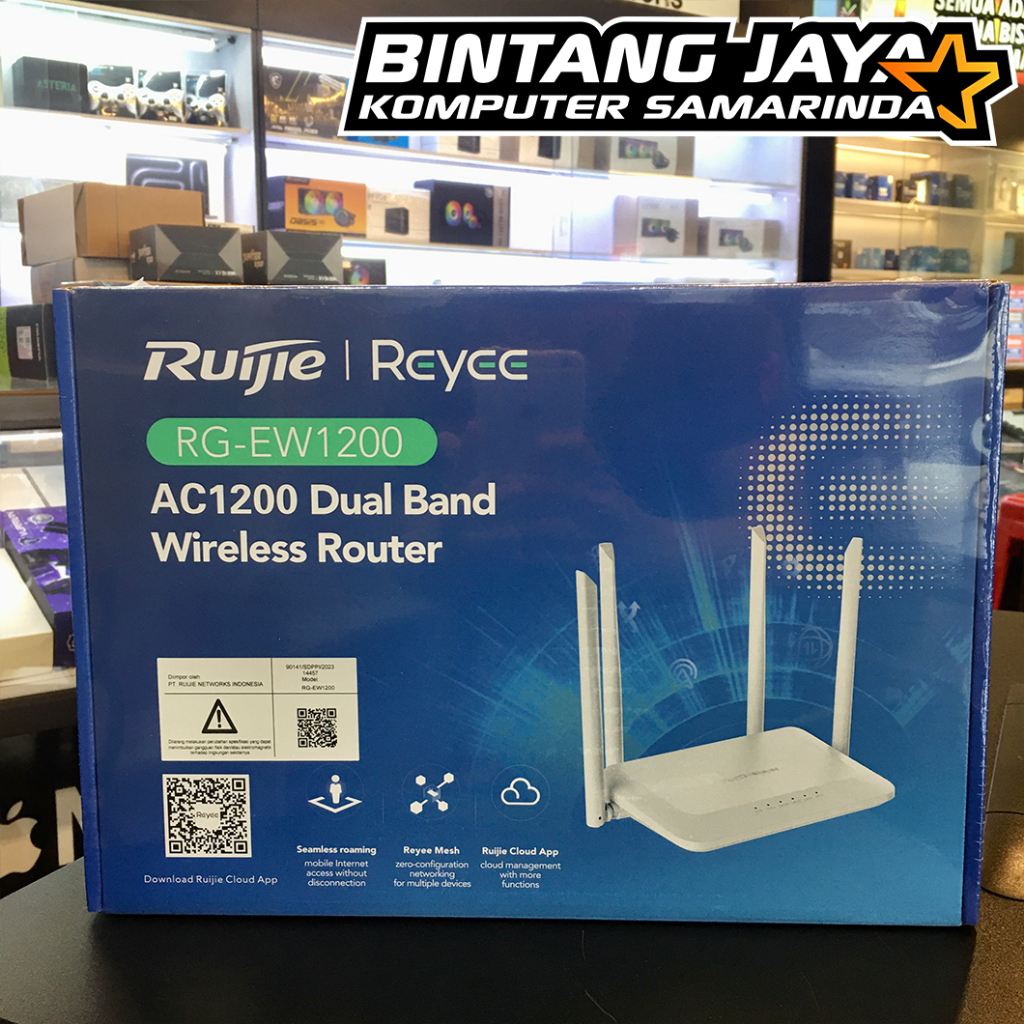 Jual Ruijie Reyee RG-EW1200 1200M Dual Band Wireless Router 300Mbps ...