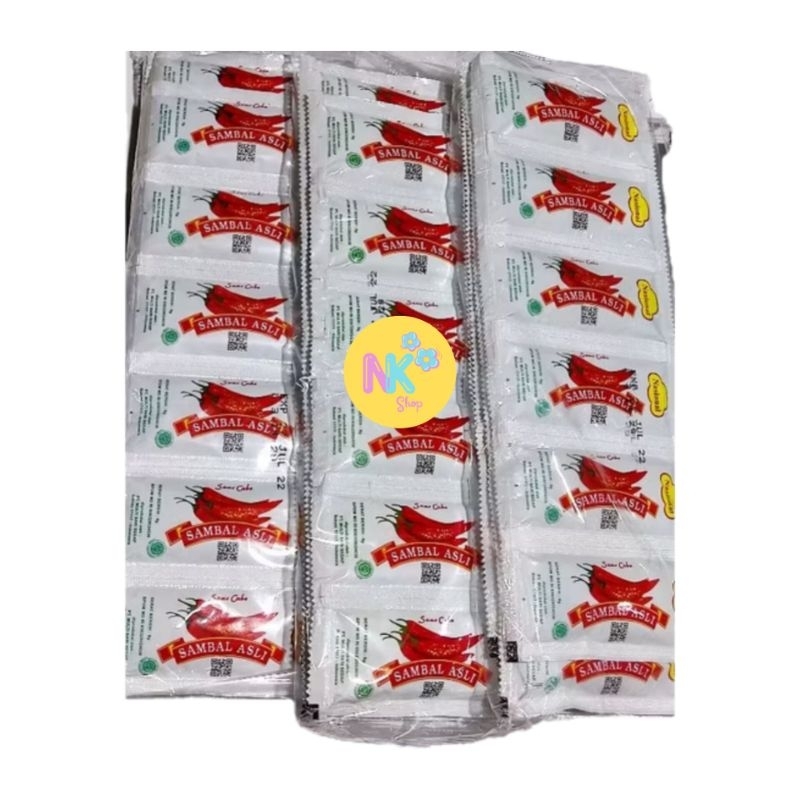 Jual Nasional Saos Sambal Stick 9gr - 1 pak isi 24pcs | Shopee Indonesia