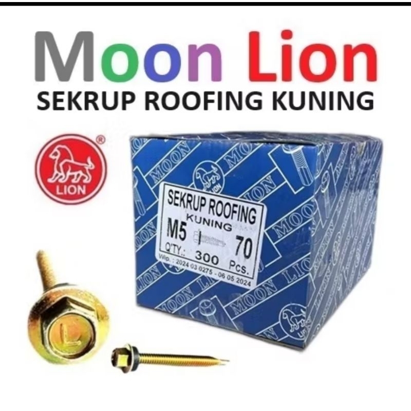 Jual 300 PCS 1 Kotak Baut Driling Roofing Moon Lion box 3cm / 5 cm / 7 ...