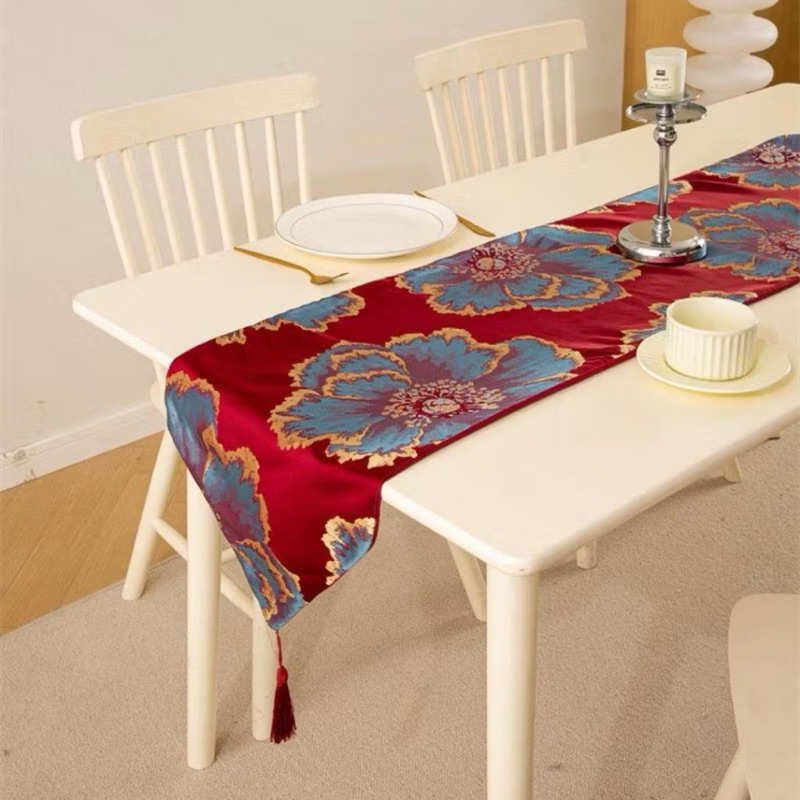 Jual Table Runner Merah Premium Dekorasi Meja Makan Elegan | Shopee ...