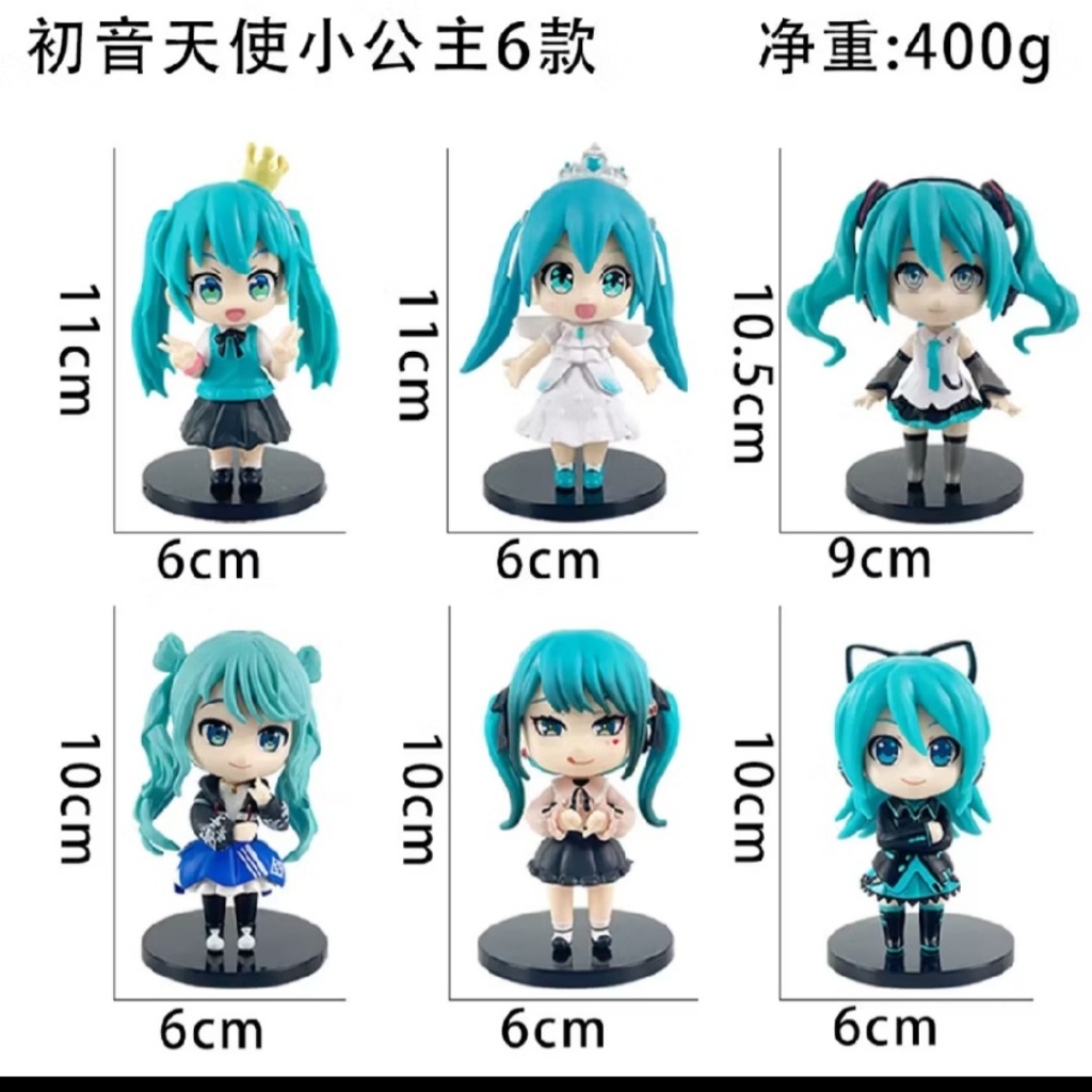 Jual Koleksi Pajangan Miku Chibi Blue Mini Figure Topper Cake | Shopee ...
