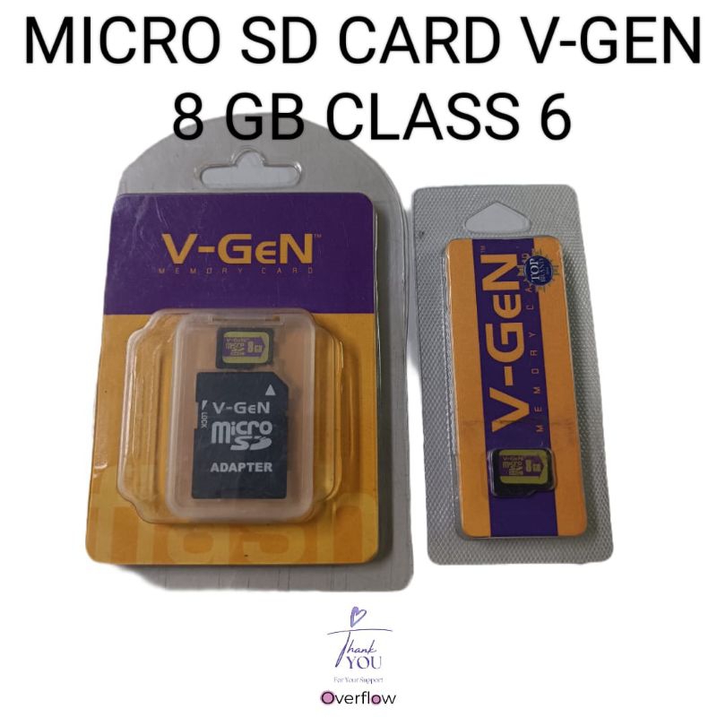 Jual MICRO SD MEMORY CARD V-GEN 8GB 16 GB CLASS 6 | Shopee Indonesia