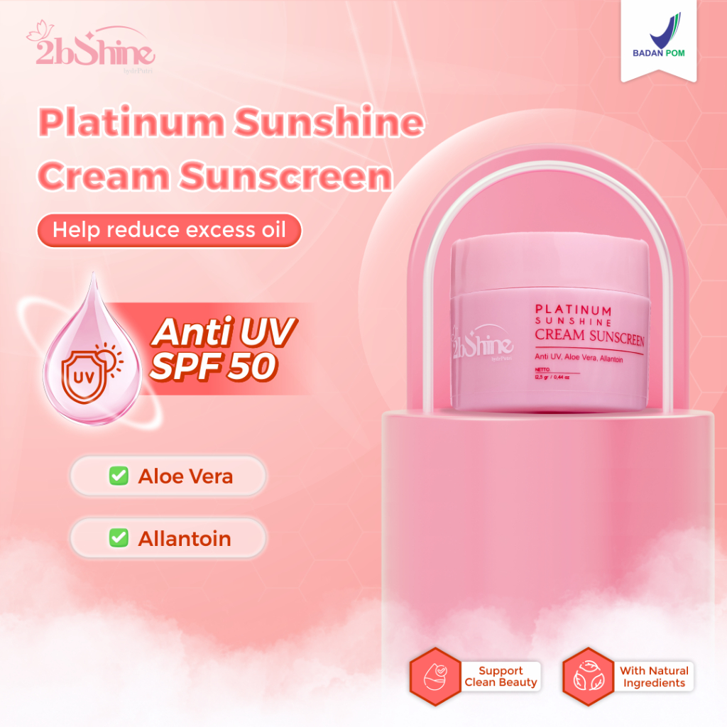 Jual 2BSHINE by dr Putri Platinum Sunshine Cream Hybrid Sunscreen ...