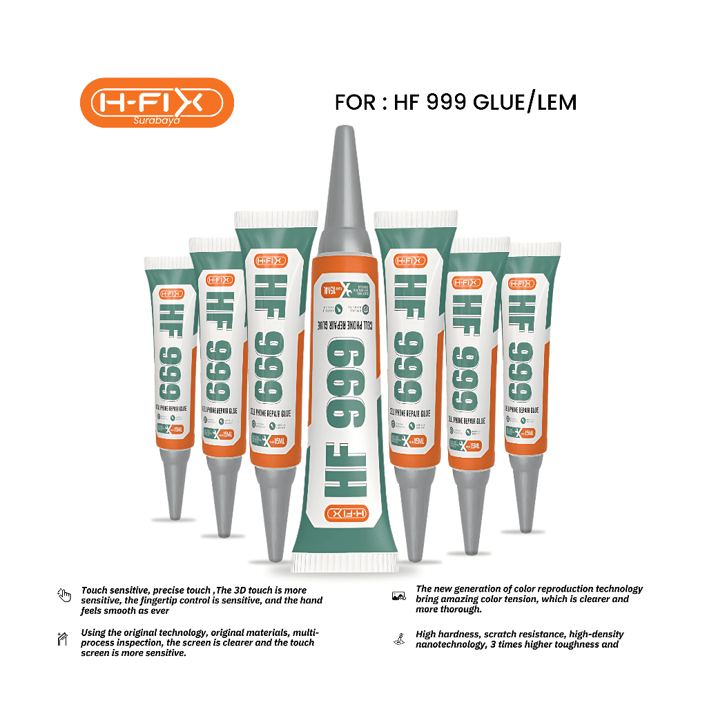 Jual H-Fix Lem Lcd Backdoor Backglass iPhone Lem Anti Air 15 Ml ...