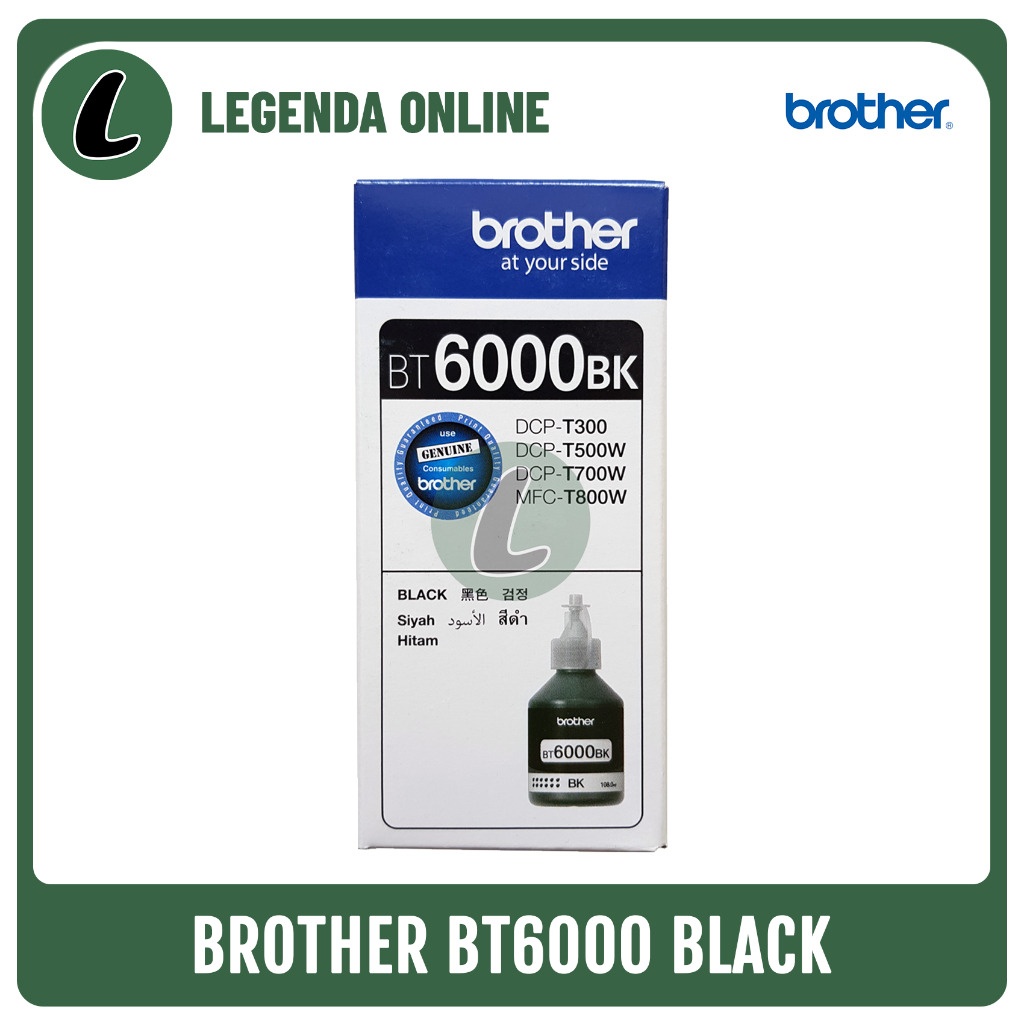Jual Tinta Brother BT6000BK BT 6000 BT6000 Black Original | Shopee ...