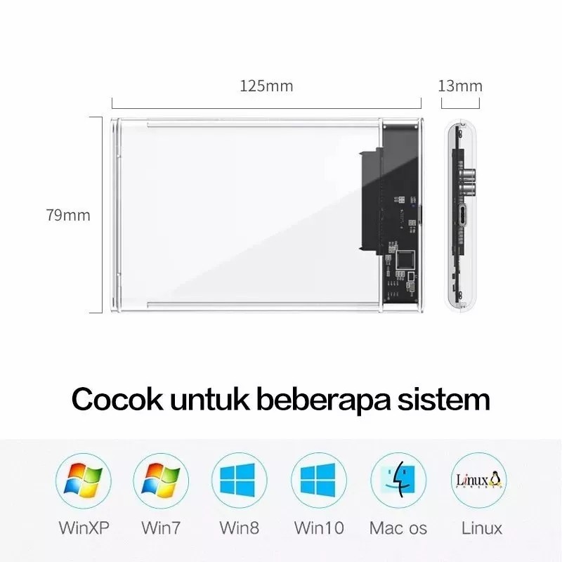 Jual Usb 3.0 Case Casing Kabel Hardisk Eksternal 2.5 Hdd Ssd Enclosure ...