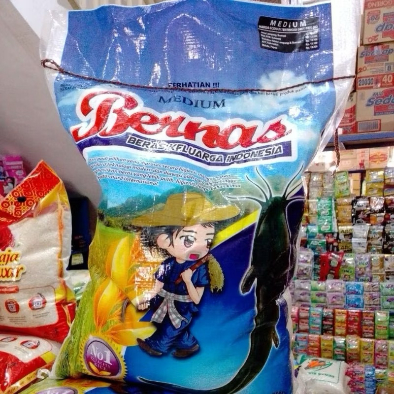 Jual BERAS SUPER BERNAS 5kg | Shopee Indonesia
