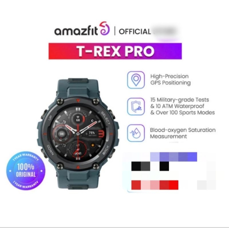 Jual Amazfit T-Rex Pro Jam Tangan Digital | Shopee Indonesia