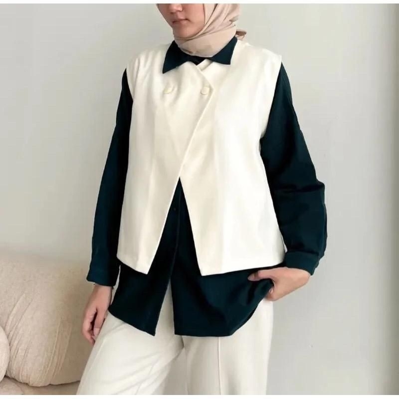 Jual Zenith Vest Premium Rompi Wanita Polos Casual Outer Korean Style ...