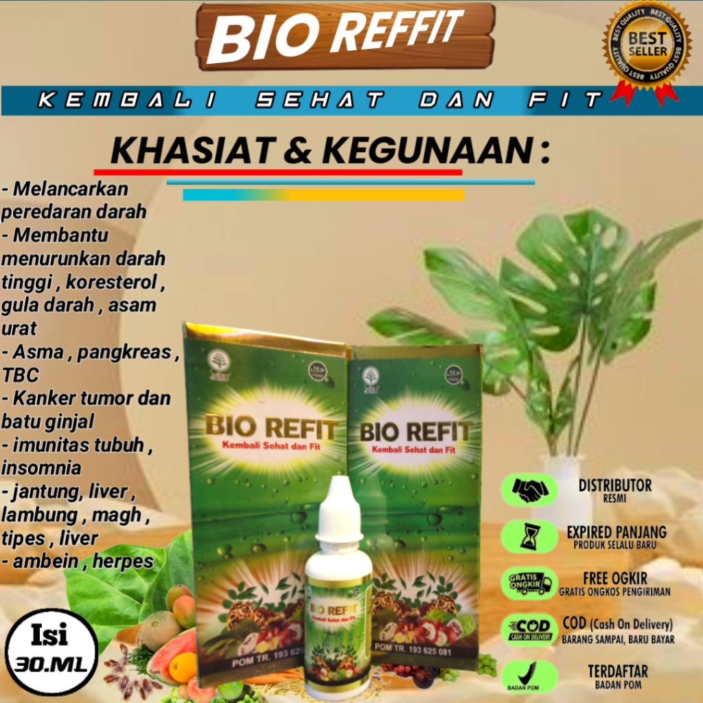 Jual Bio Refit Jamu Tetes Kembali Sehat Dan Fit Isi 30 ML | Shopee ...
