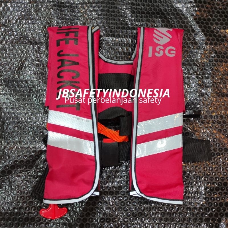 Jual LIFE JACKET DEWASA - LIFE JACKET AUTOMATIC MANUAL ISG MERAH | Shopee Indonesia