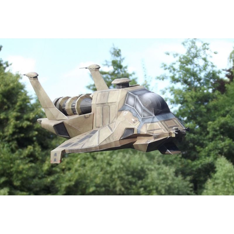 Jual Lembaran pola papercraft star ship colonial raptor (3PZ-K8 ...