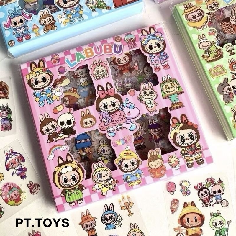 Jual Stiker LABUBU Isi 100 LEMBAR / Stiker Waterproof - PT TOYS ...