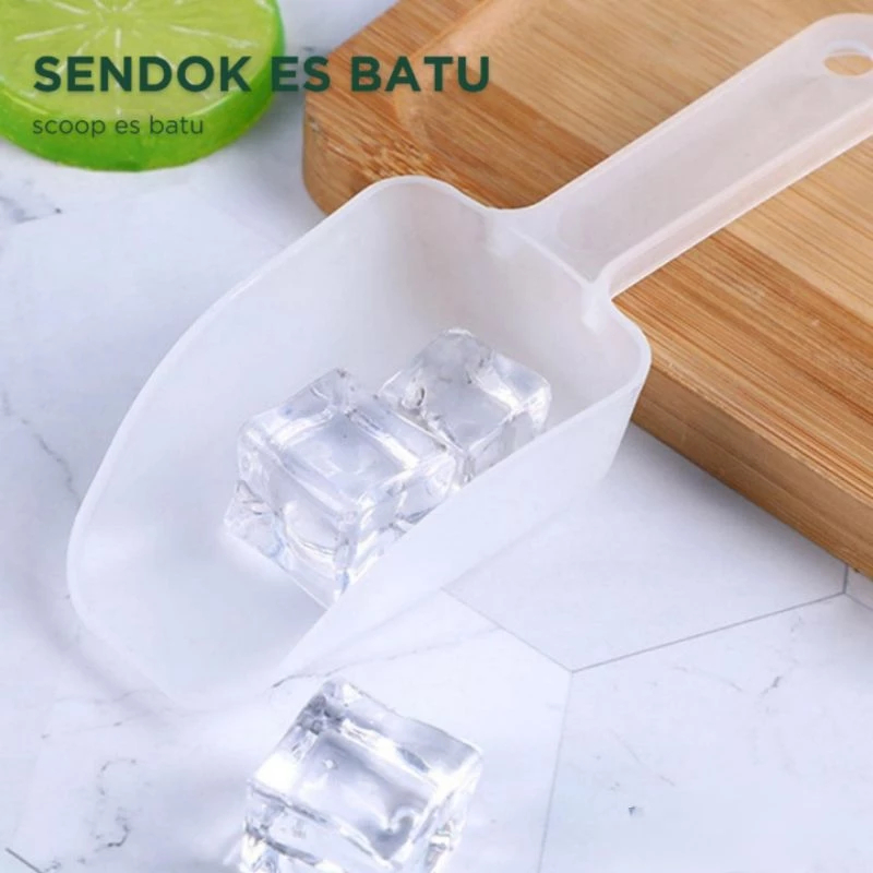 Jual Sendok Skop Es Batu Plastik Tebal Sekop Tepung Beras Multifungsi ...