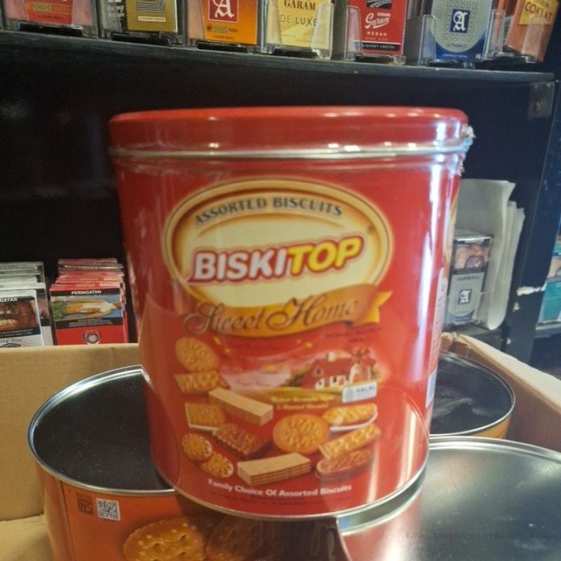 Jual BISKITOP Sweet Home biskuit kaleng 500gr | Shopee Indonesia