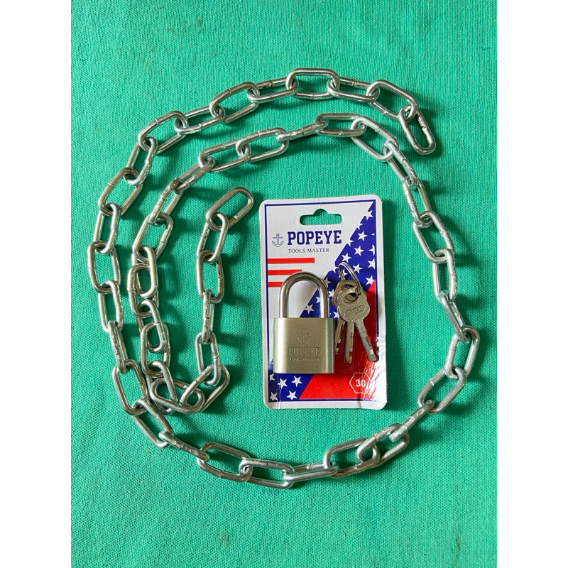 Jual Paket Gembok + Rantai Kecil (1/8), Gembok 30 Pendek | Shopee Indonesia