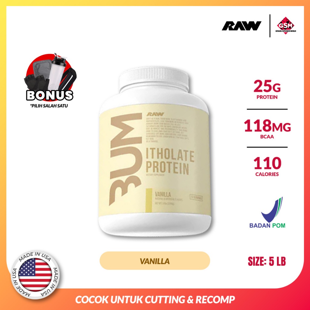 Jual RAW Cbum Bum Itholate Protein 5lbs Whey Protein Isolate Suplemen ...