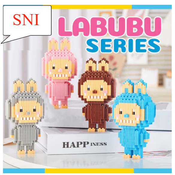 Jual Kado Hampers Block Labubu Mainan Balok Susun Building Block Blok ...