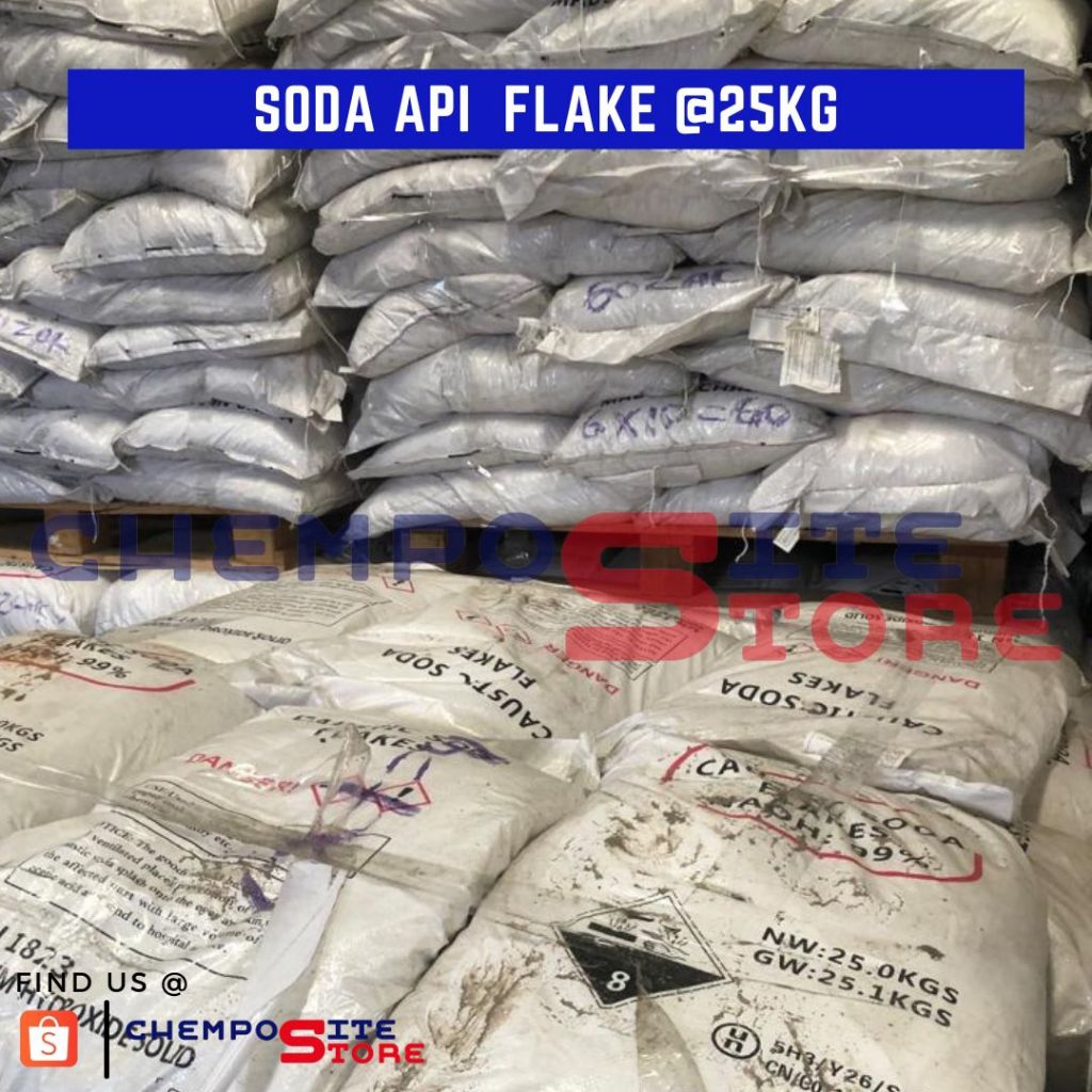 Jual Coustic soda flake / soda api / NaOH / sodium hidrokside 25kg ...
