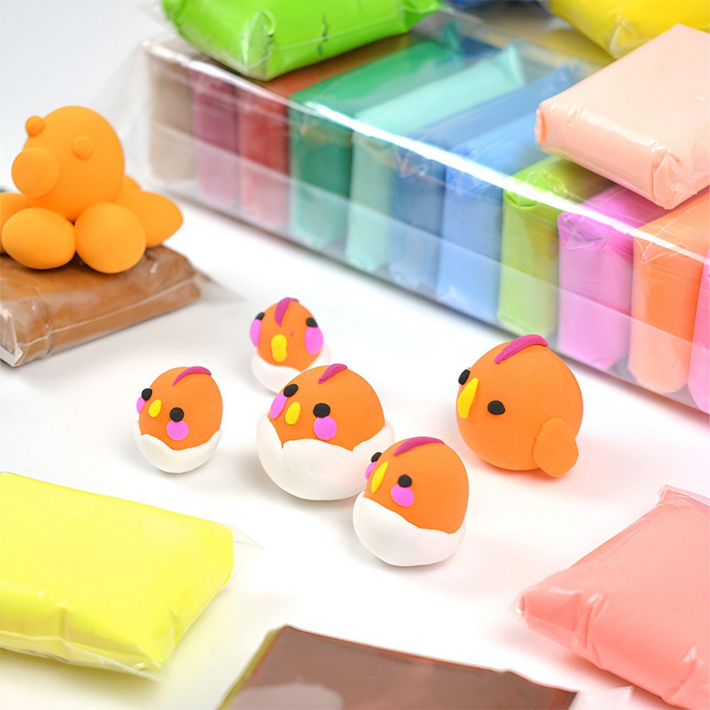 Jual Mainan Anak Clay Set Isi 12 Warna Plastisin Set / Clay Polymer ...