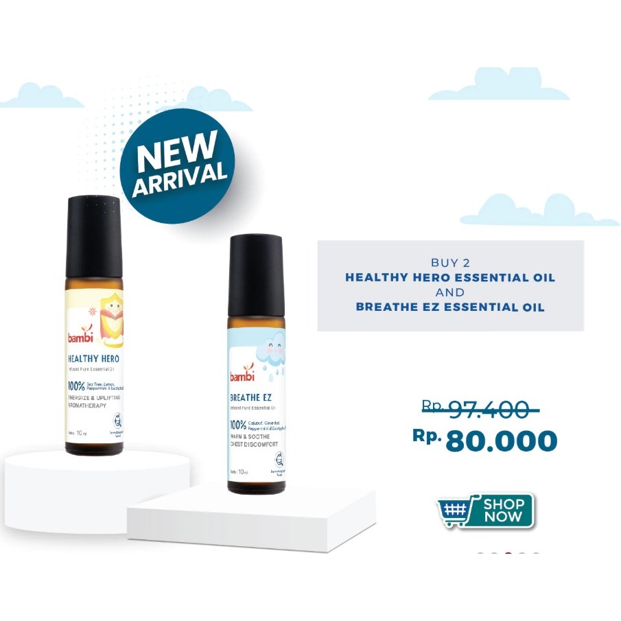 Jual Bambi Baby Health Hero Essential Oil 10ml | Shopee Indonesia