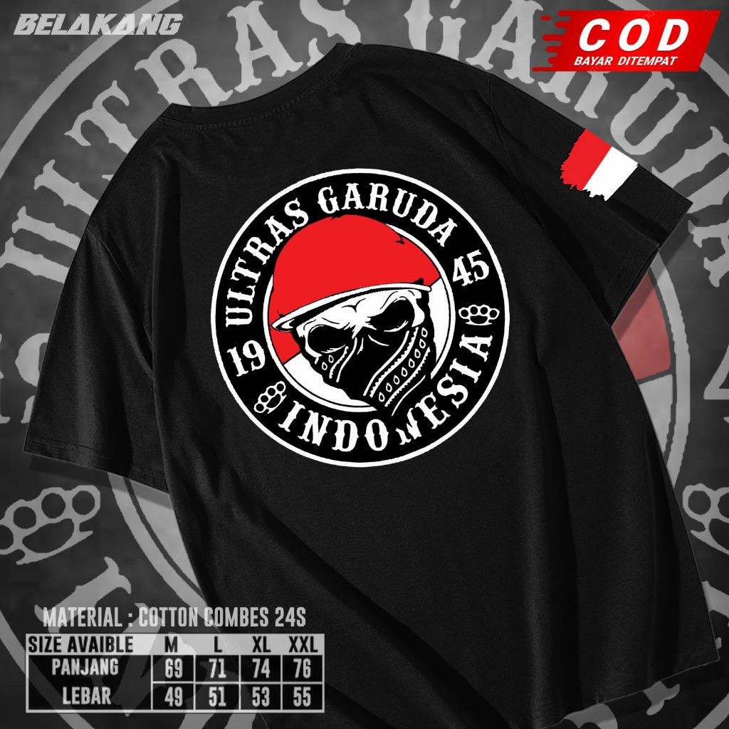 Jual Kaos Pria Distro ULTRAS GARUDA V1 / TIMNAS INDONESIA SUPORTER ...