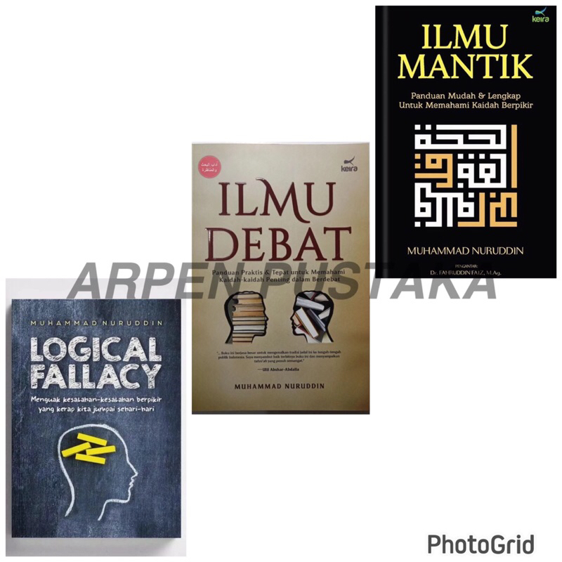 Jual PAKET 3 BUKU MUHAMMAD NURUDDIN - ILMU MANTIK, ILMU DEBAT, LOGICAL ...