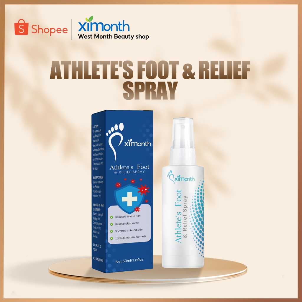 Jual Ximonth Foot Deodorant Spray Anti Fungal Feet Sweat Relief Itch ...