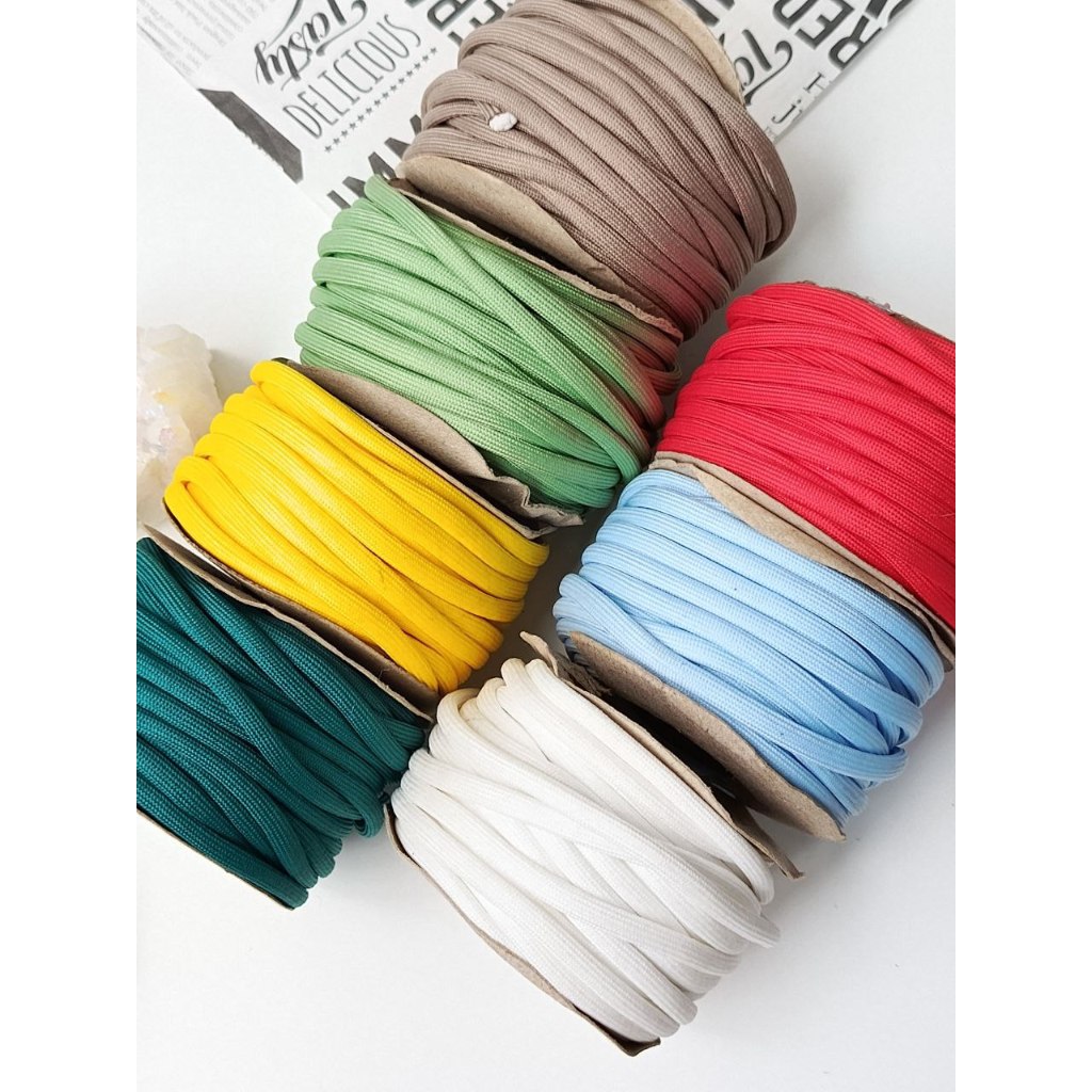 Jual 1 mtr Tali Paracord Polos Size 4mm Tali Tebal Paracord | Shopee ...
