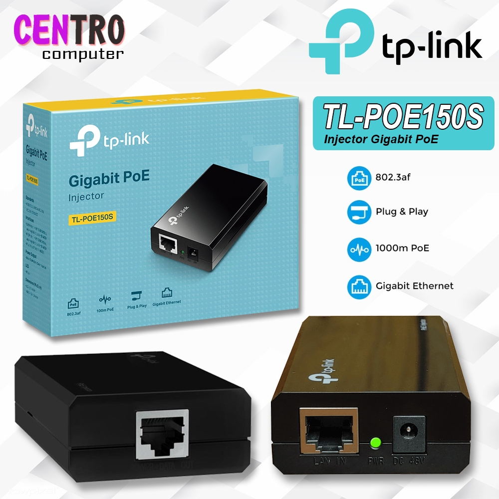 Jual TP-Link TL-POE150S Gigabit PoE Injector TPLink POE150S Gigabit ...