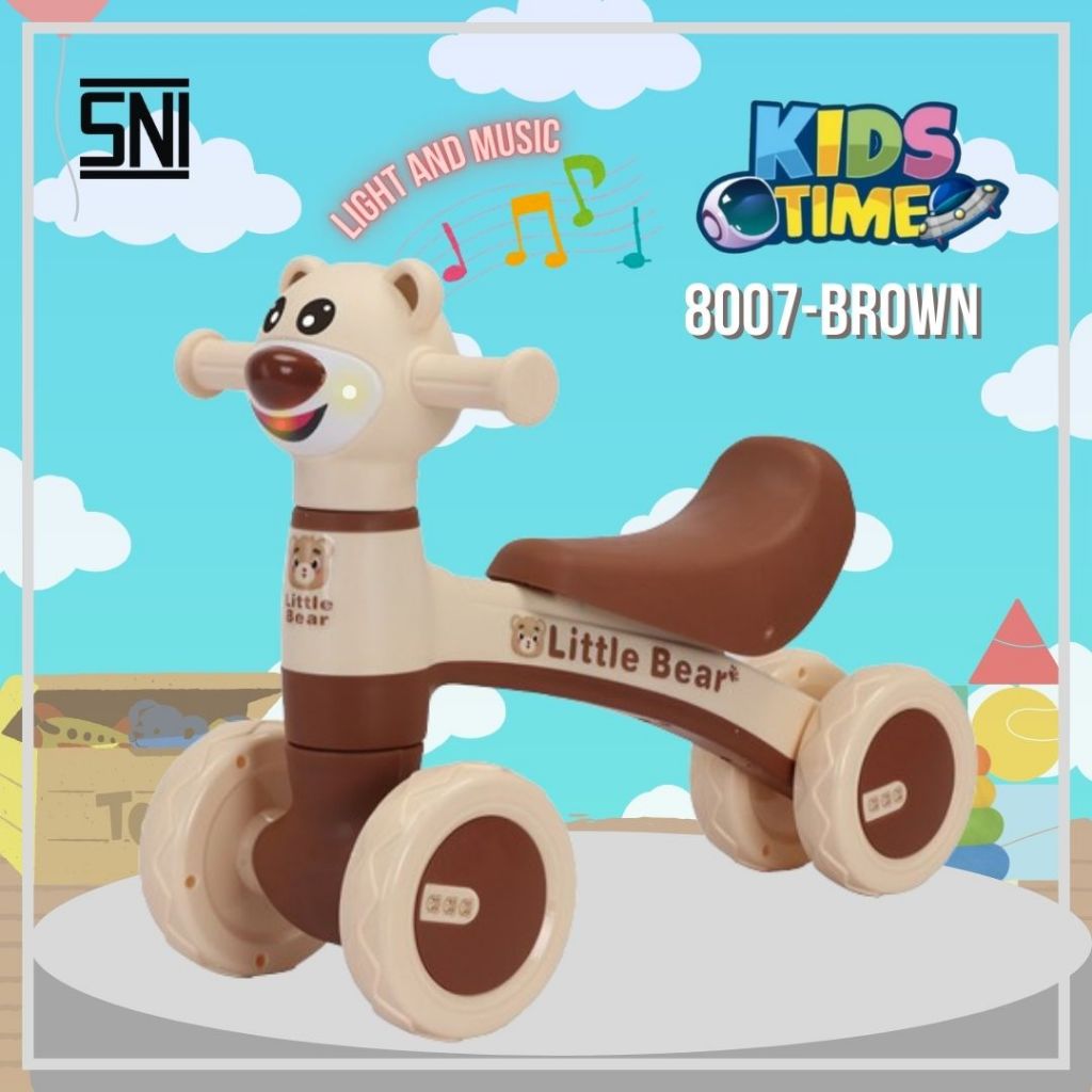 Jual Tolocar KidsTime Animal Little Bear 8007/KidsTime Balance Bike ...