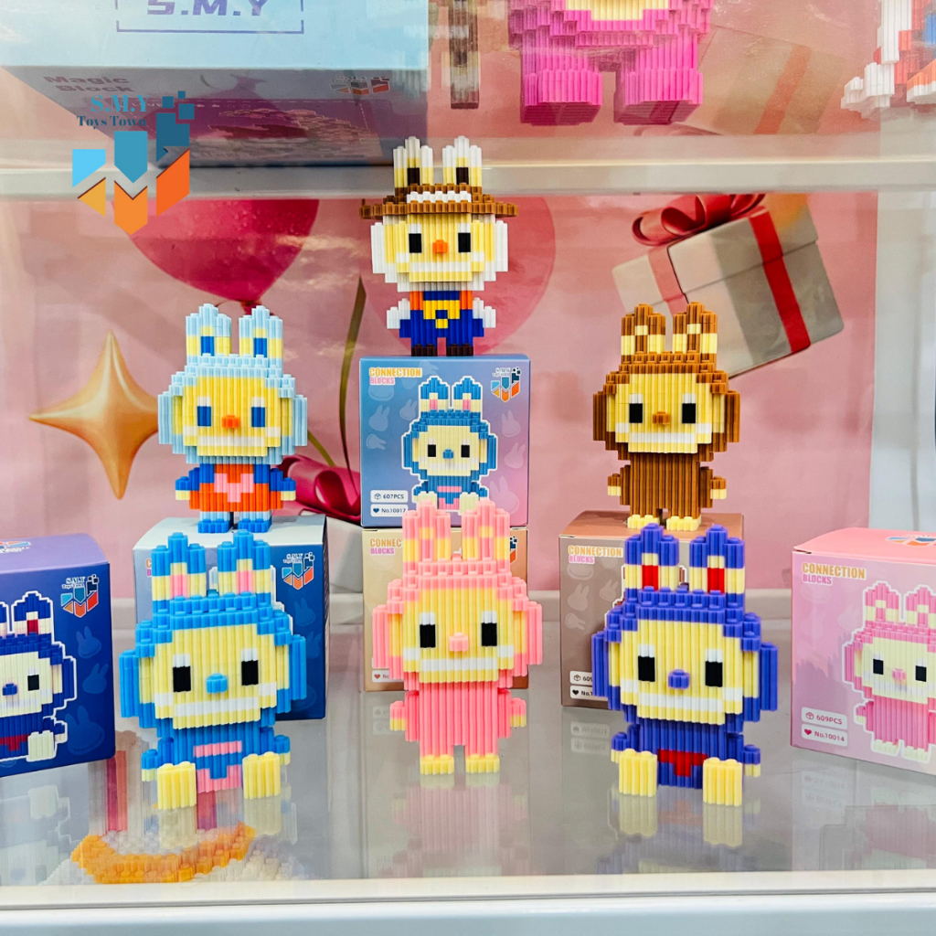 Jual SMY Toystown Labubu Mini Nano Blocks Mainan Edukasi Blok Susun ...
