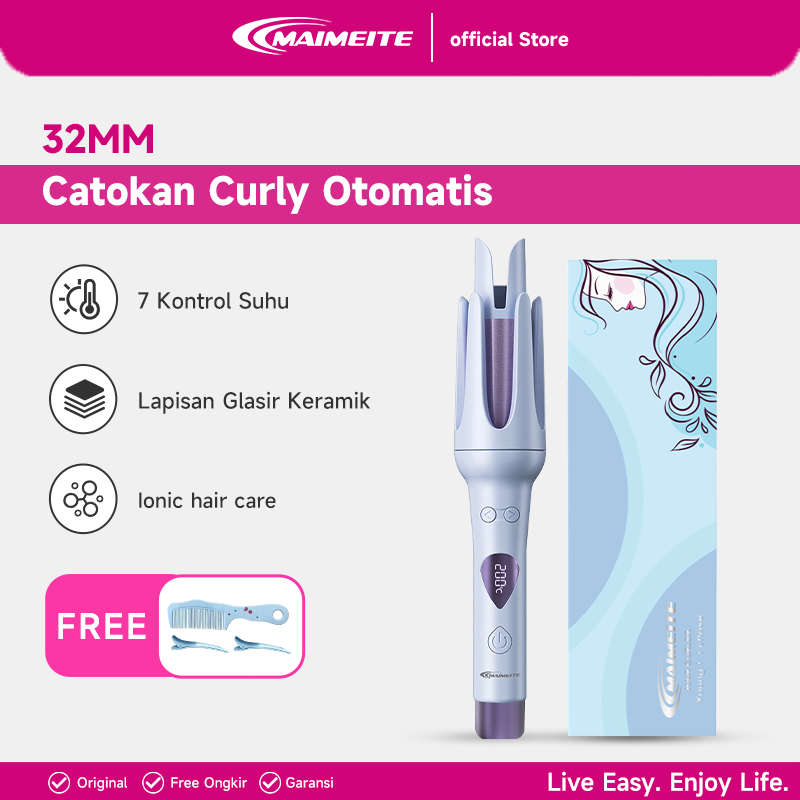 Jual MAIMEITE Catokan Keriting Otomatis Hair Styler 32MM Catokan Curly Otomatis Catokan Keriting ...