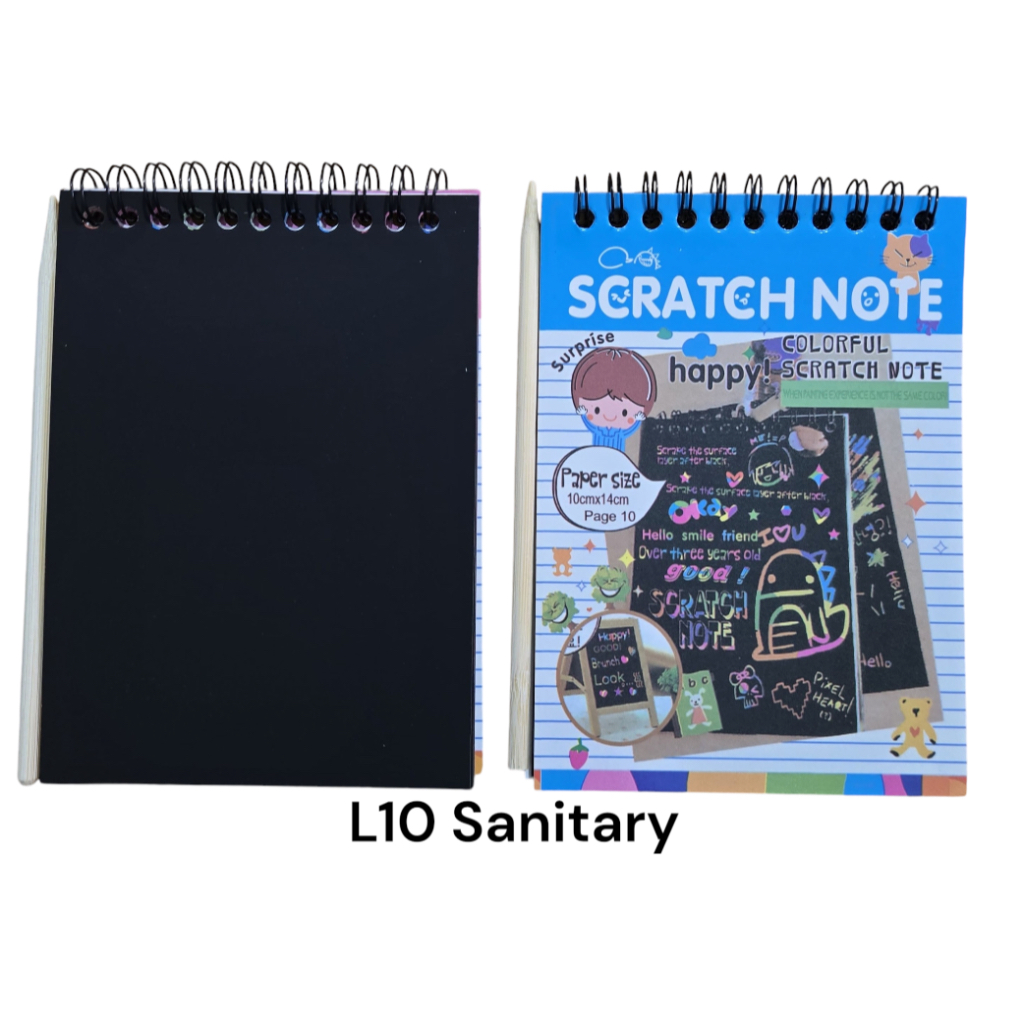 Jual Scratch BOOK / MAGIC NOTE Warna Warni / Buku CORET Hitam Warna ...