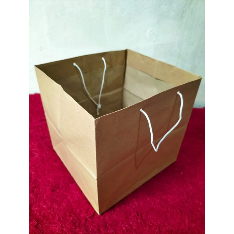 Jual paperbag box kotak nasi / tas box kertas isi 12 pcs | Shopee Indonesia