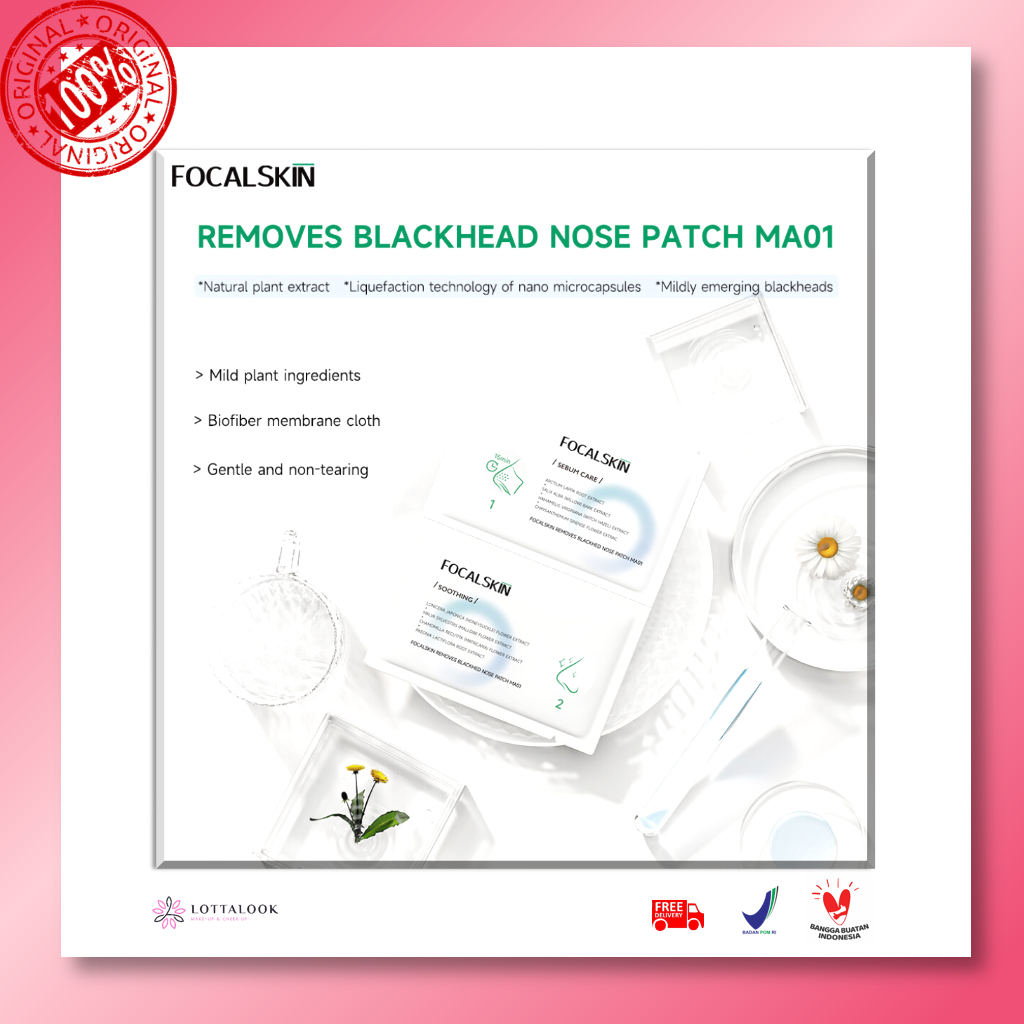 Jual Focalskin Removes Blackhead Nose Patch (5 pcs) | Shopee Indonesia