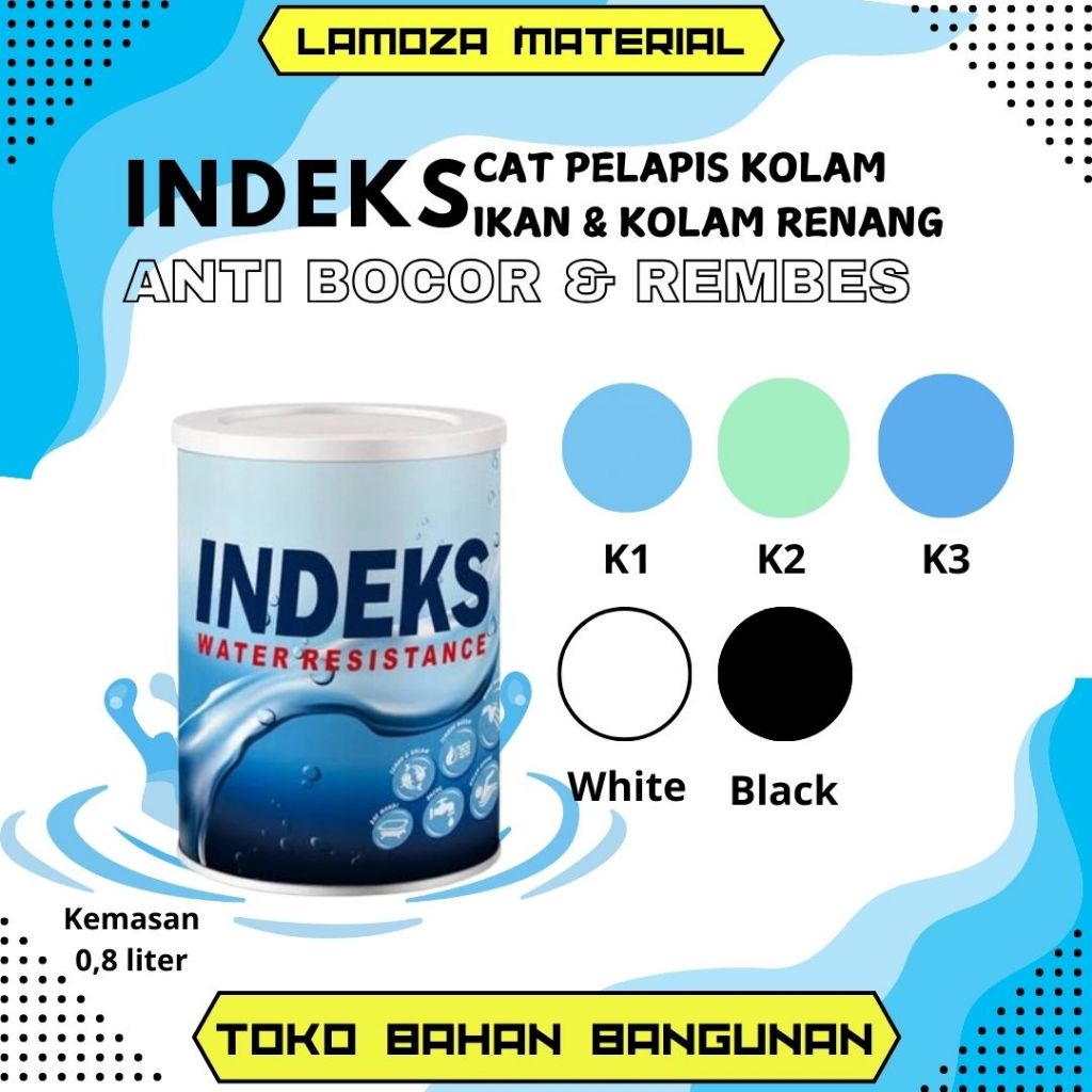 Jual Cat Kolam dan Taman Indeks / EPOKSI | Shopee Indonesia