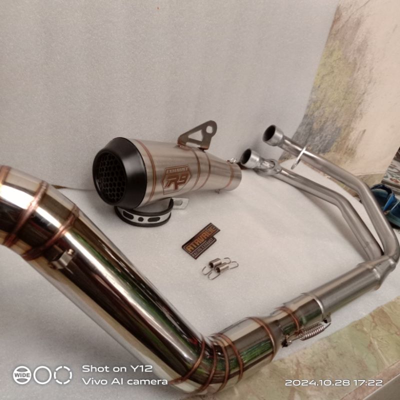 Jual knalpot racing R9 GP series full system for CBR250RR Ninja250fi ...