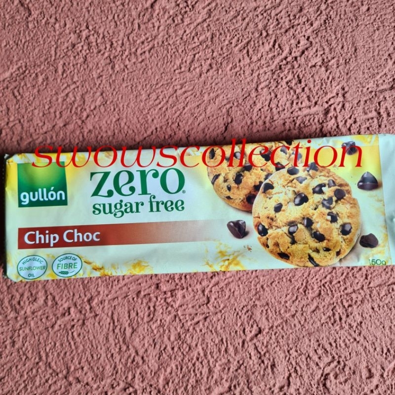 Jual GULLON ZERO SUGAR FREE CHIP CHOC CHOCOLATE COOKIES BISCUIT BISKUIT ...