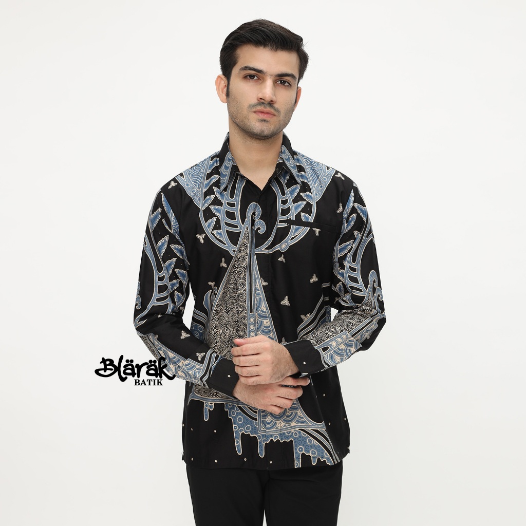 Jual BLARAK - Baju Batik Pria Nararya Biru | Shopee Indonesia