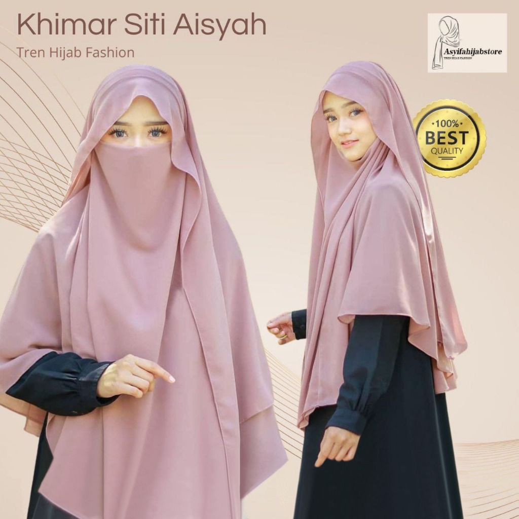 Jual HIJAB CANTIK SITI AISYAH NIQAB SIMPLE ANTI RIBET / JILBAB NIQAB ...