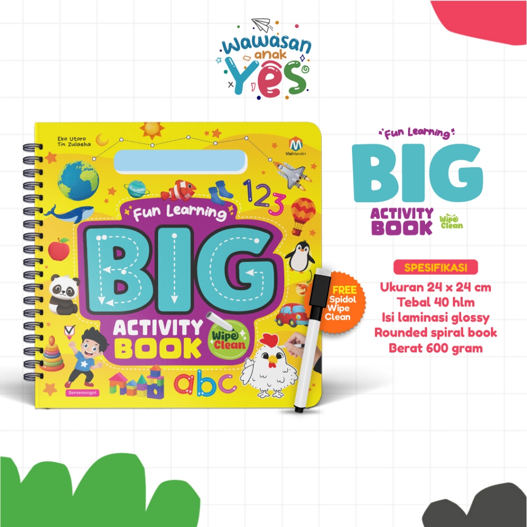 Jual buku fun learning big activity book aktivitas anak umur 1 2 3 4 5 tahun ziyadbooks official ...